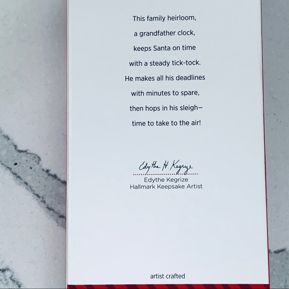 Hallmark | Holiday | Hallmark 24 Santas Grandfather Clock Ornament ...
